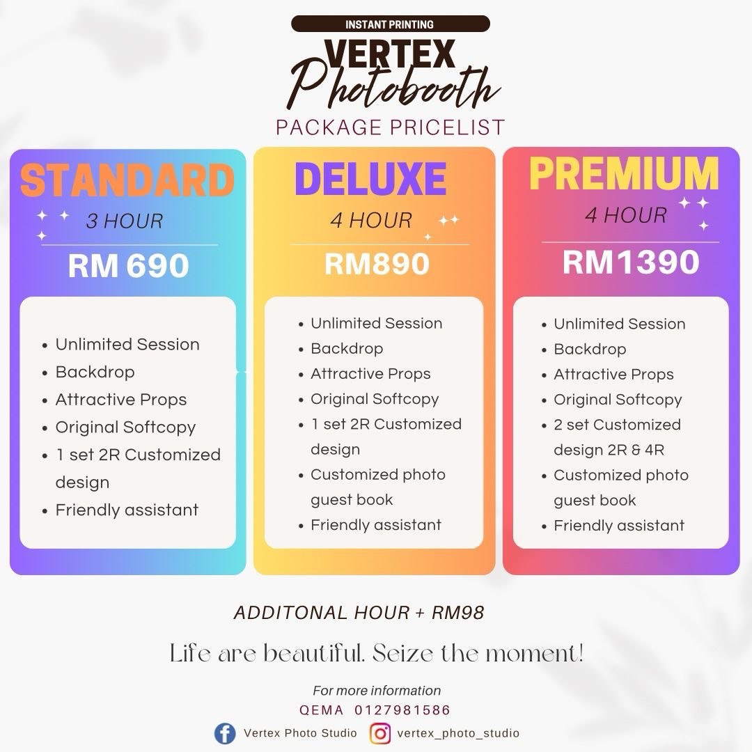 Festivent - VERTEX PHOTOBOOTH INSTANT PRINTING